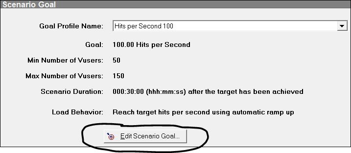 LoadRunner - Goal-Oriented Scenario