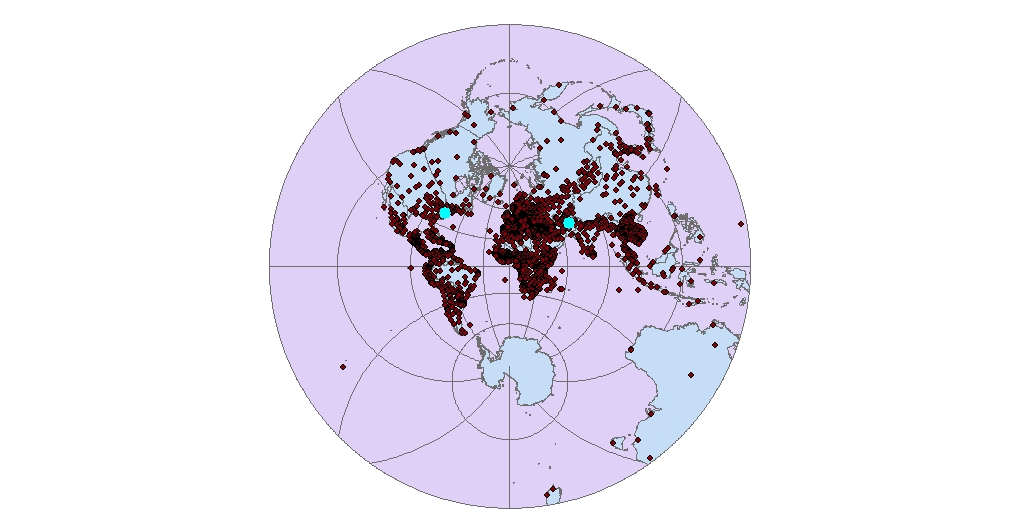 Breeanna's UCLA Geog 7: Intro to GIS Blog : Lab 5: Projections in ArcGIS