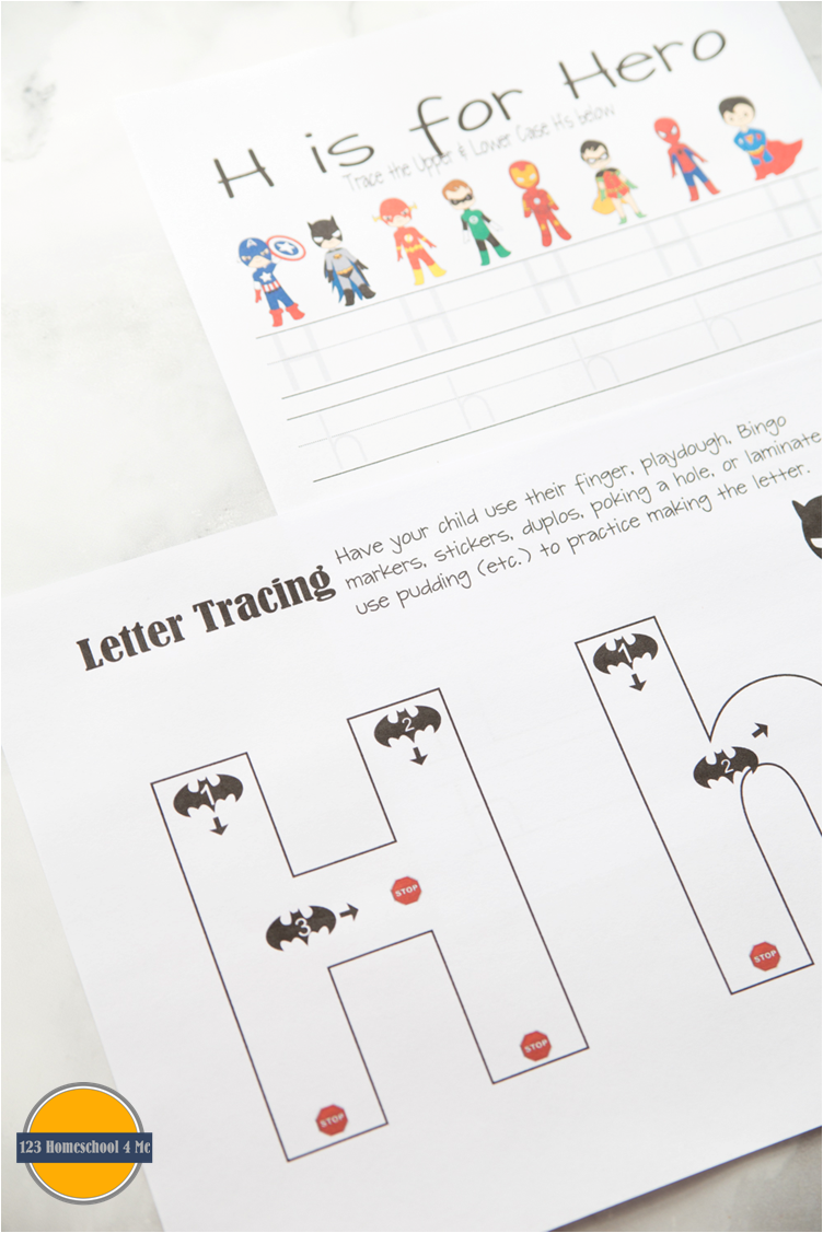 FREE Superhero Worksheets for Kids | 123 Homeschool 4 Me
