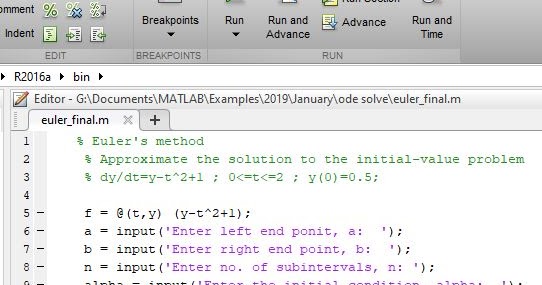 Euler S Method For Solving Ode Using Matlab Matlab Programming