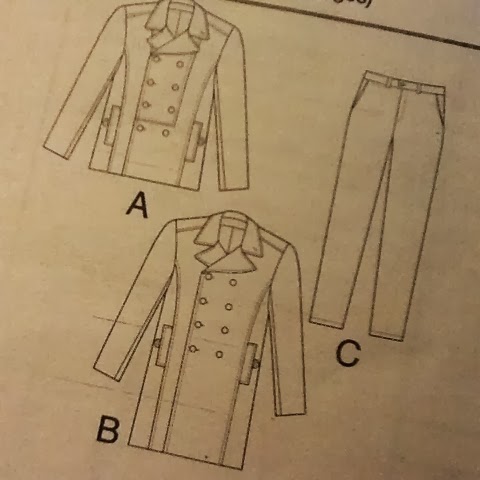 110 Creations: Men's Pea Coat, part 1 (of 1,000)