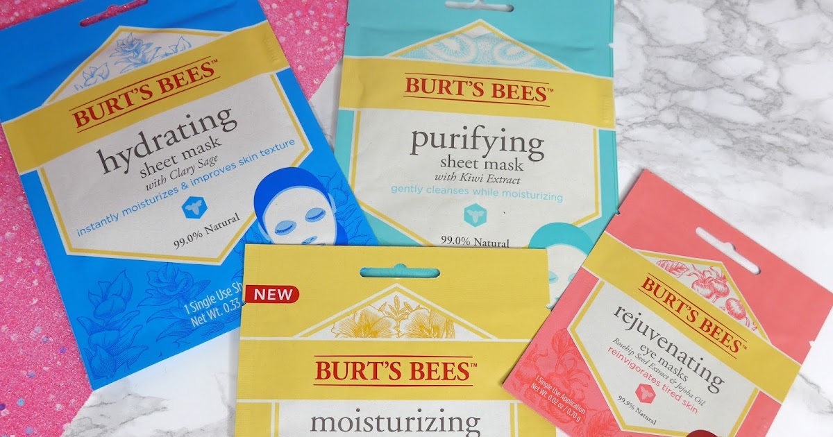 Mask Wednesday - Burt's Bees Face, Eye and Lip Masks Review | See the ...