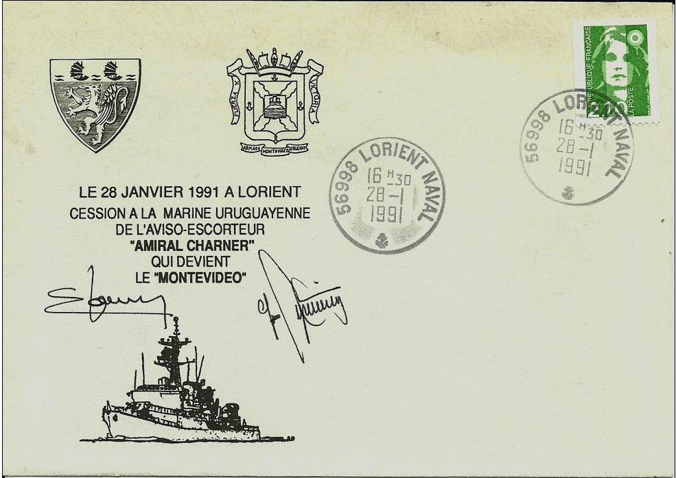 La Marcophilie Navale Envelopmer: Aviso Escorteur Amiral Charner ...