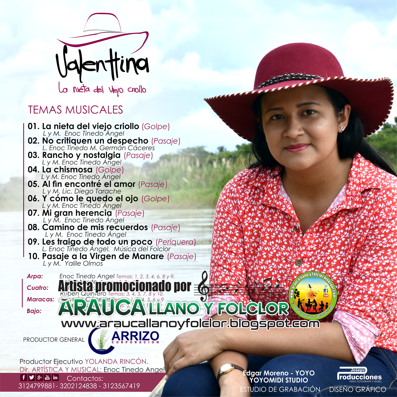 ARAUCA LLANO Y FOLCLOR: VALENTINA TINEDO, LA NIETA DEL VIEJO CRIOLLO