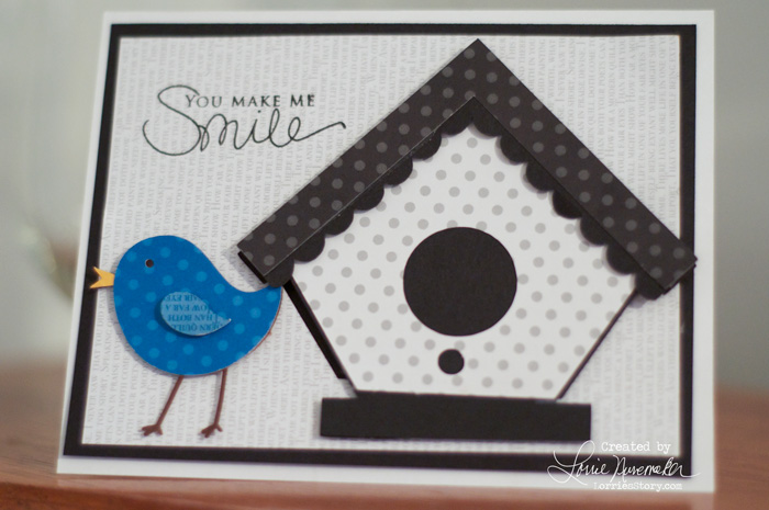 Lorrie's Story: You Make Me Smile, Friendship Card Made with Silhouette