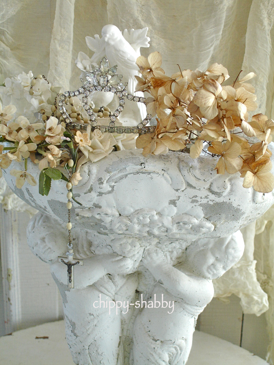 ChiPPy! - SHaBBy!: PeRfeCtLy ChiPPy!*!*! ViNtAGe CHERUB STATUE...