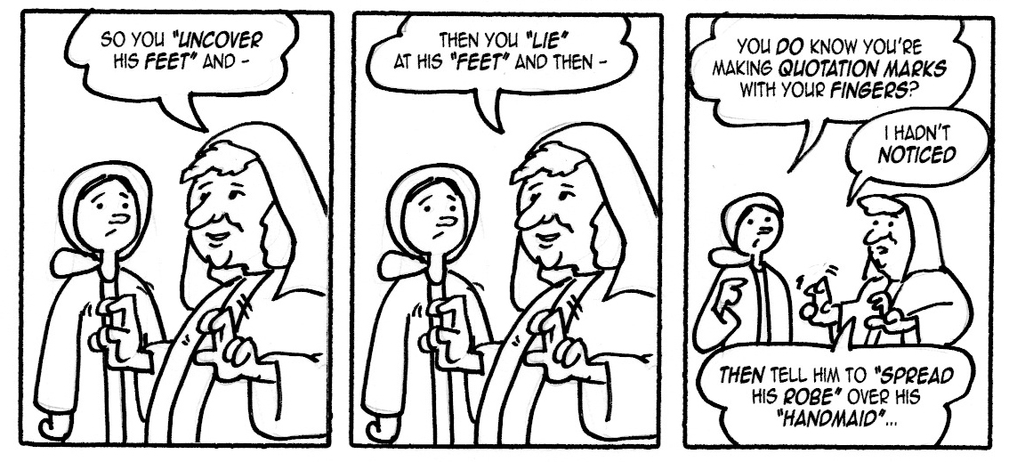 Kev F comic art: Book of Ruth written