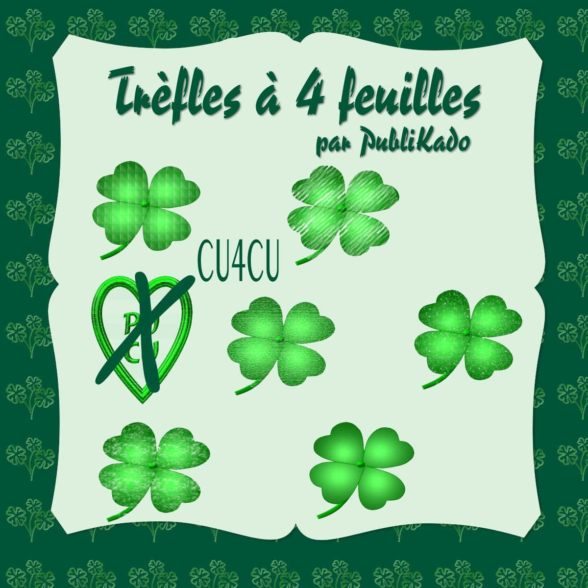 PUBLIKADO: Trèfles à 4 feuilles - Freebies