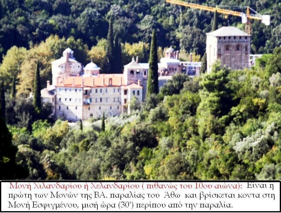 ΙΕΡΑ ΜΟΝΗ ΧΙΛΑΝΔΑΡΙΟΥ ΚΑΙ ΕΞΑΡΤΗΜΑΤΑ