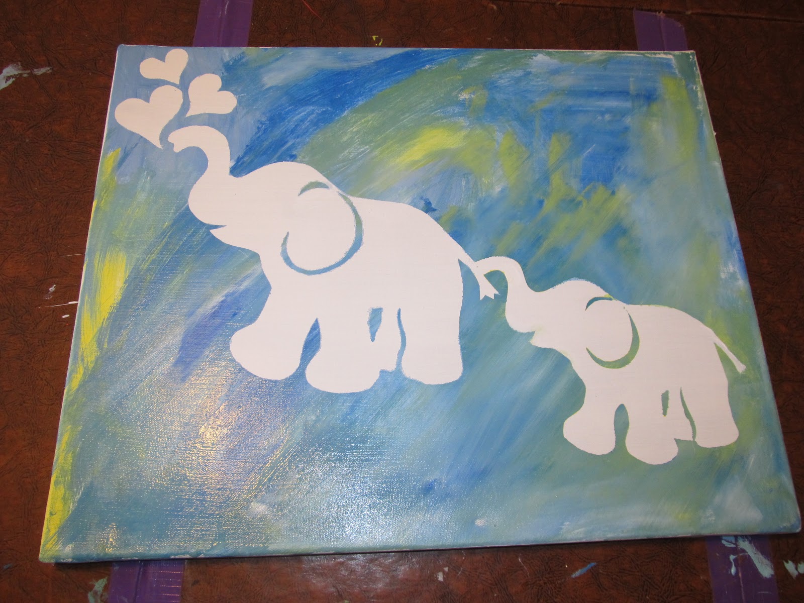 Kitchen Floor Crafts: Creating a Big Brother Present