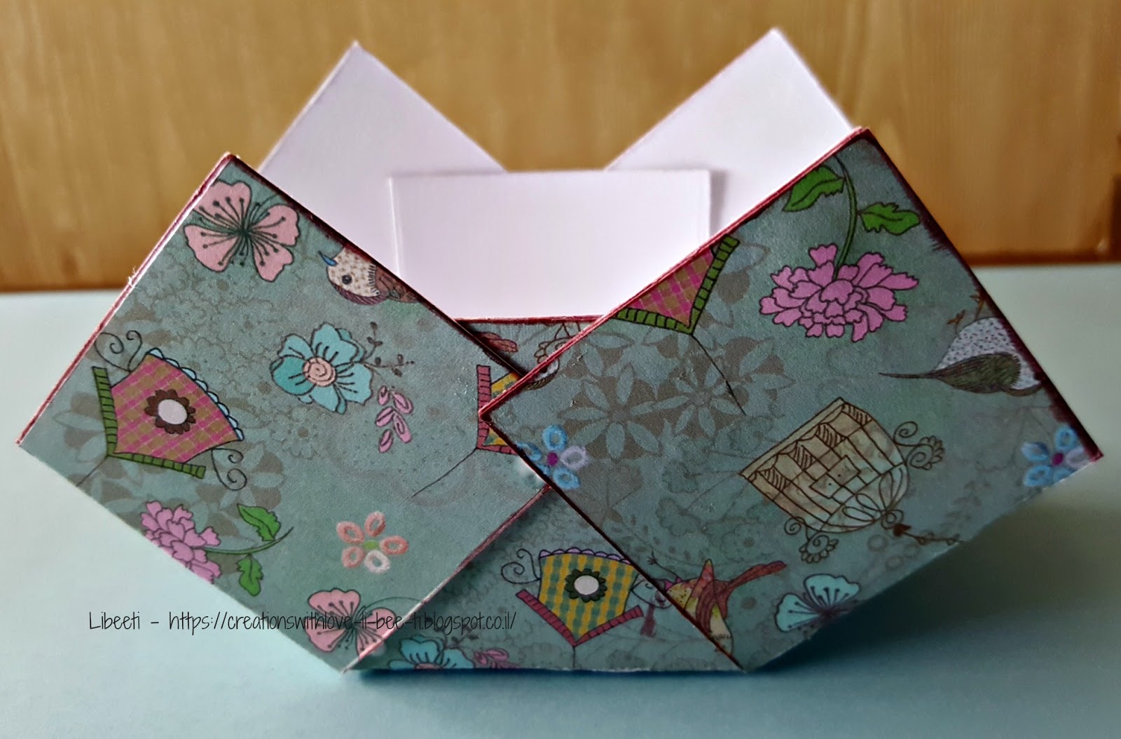 Creation with love: A paper basket tutorial