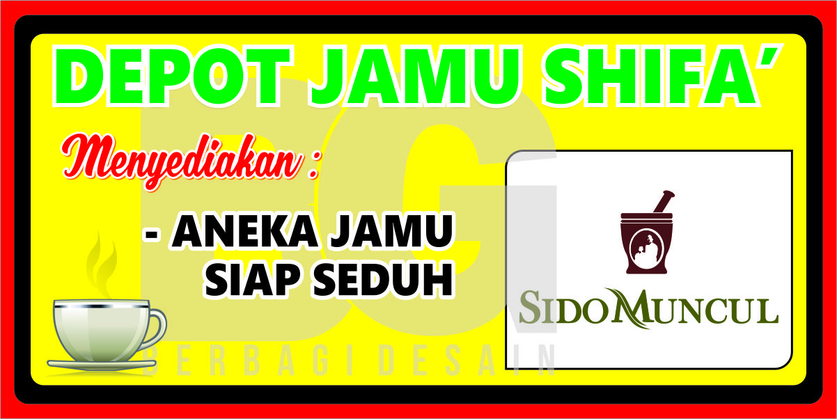 desain banner depot jamu shifa | Berbagi Desain