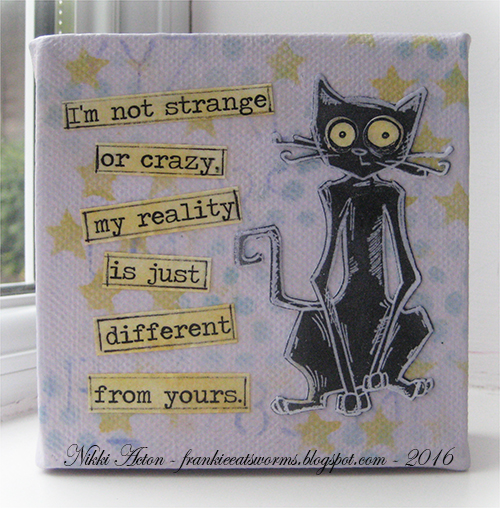 Country View Crafts' Projects: Crazy Cat Canvas