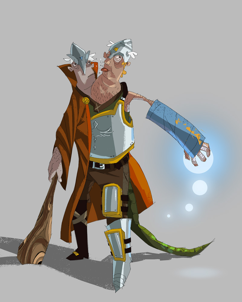 Johan Steén: Wizard-barbarian ; Sketch