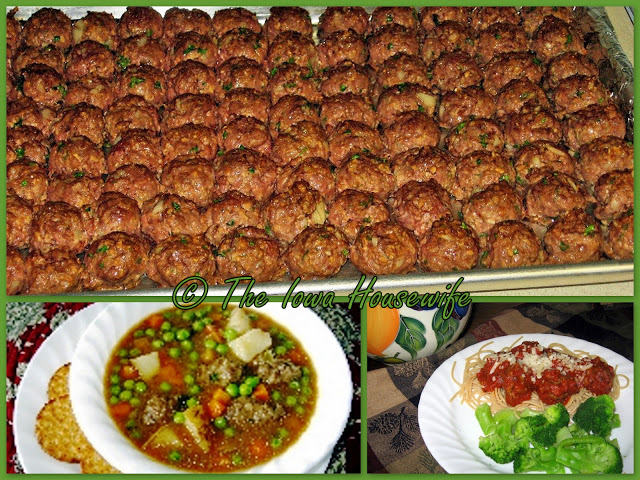 The Iowa Housewife: Freezer Meatballs