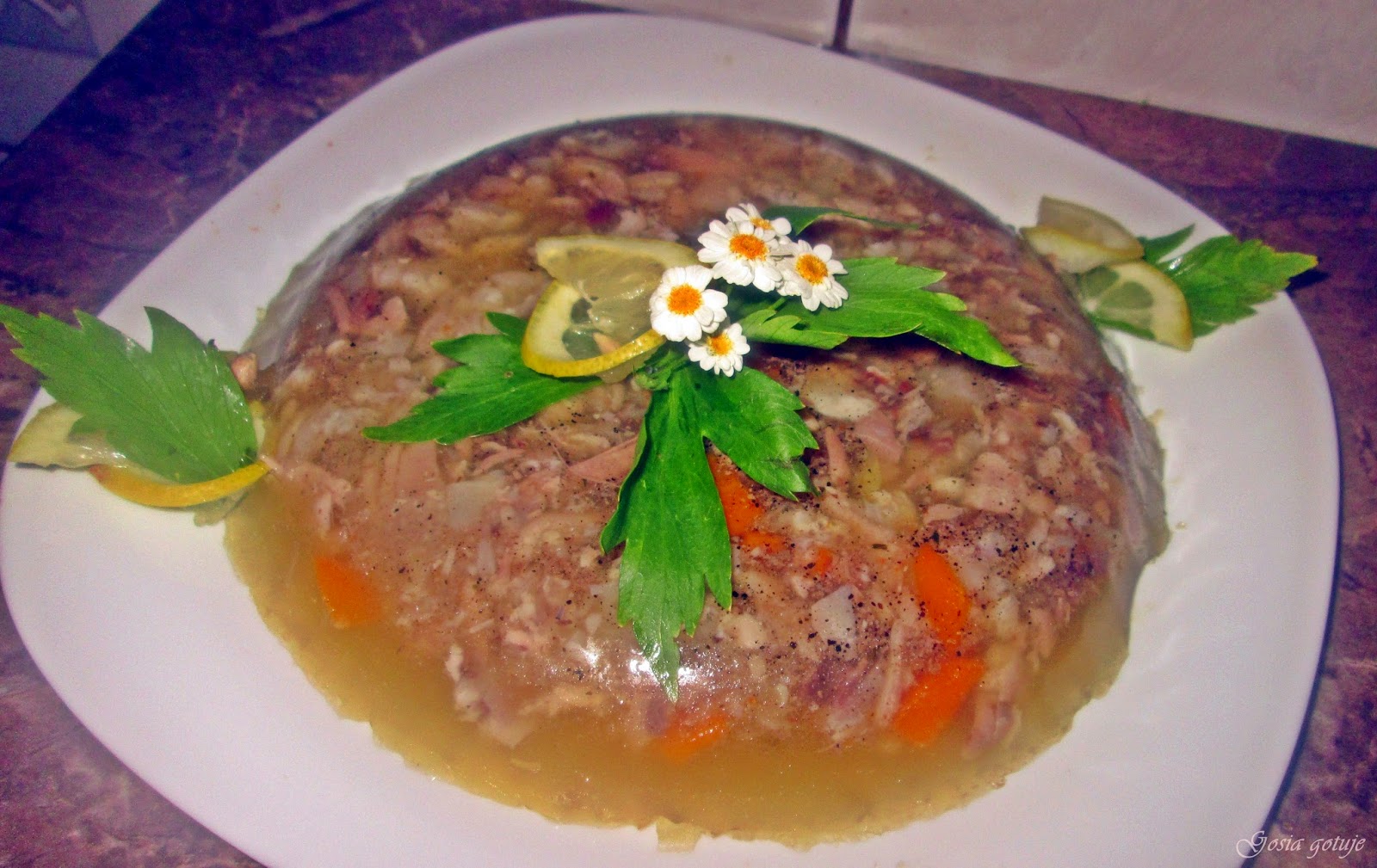 Gosia gotuje: Galareta z nóżek wieprzowych i wołowiny