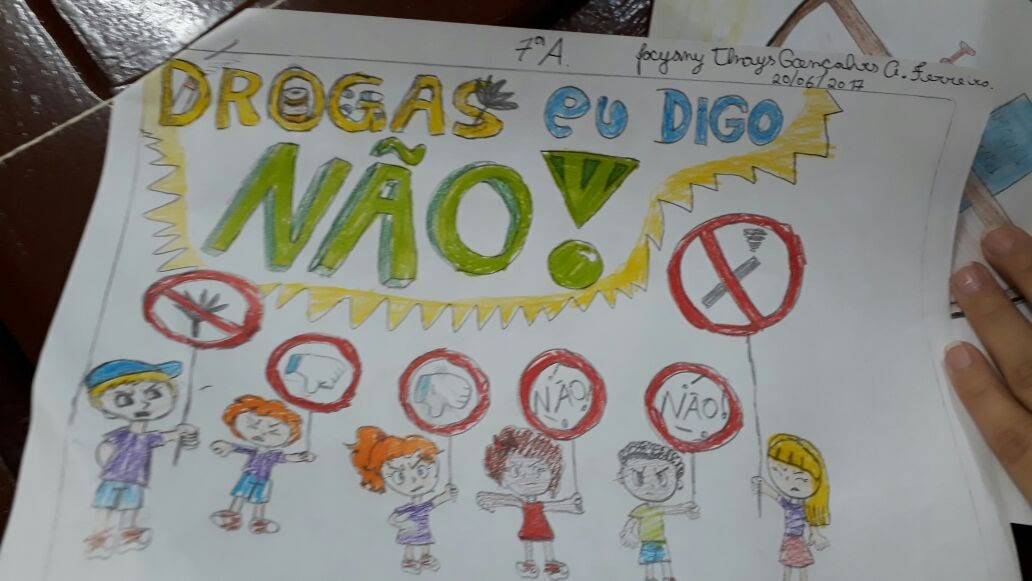 Escola E.E.F. Prof. Pedro de Castro Meireles: Produção de cartazes ...