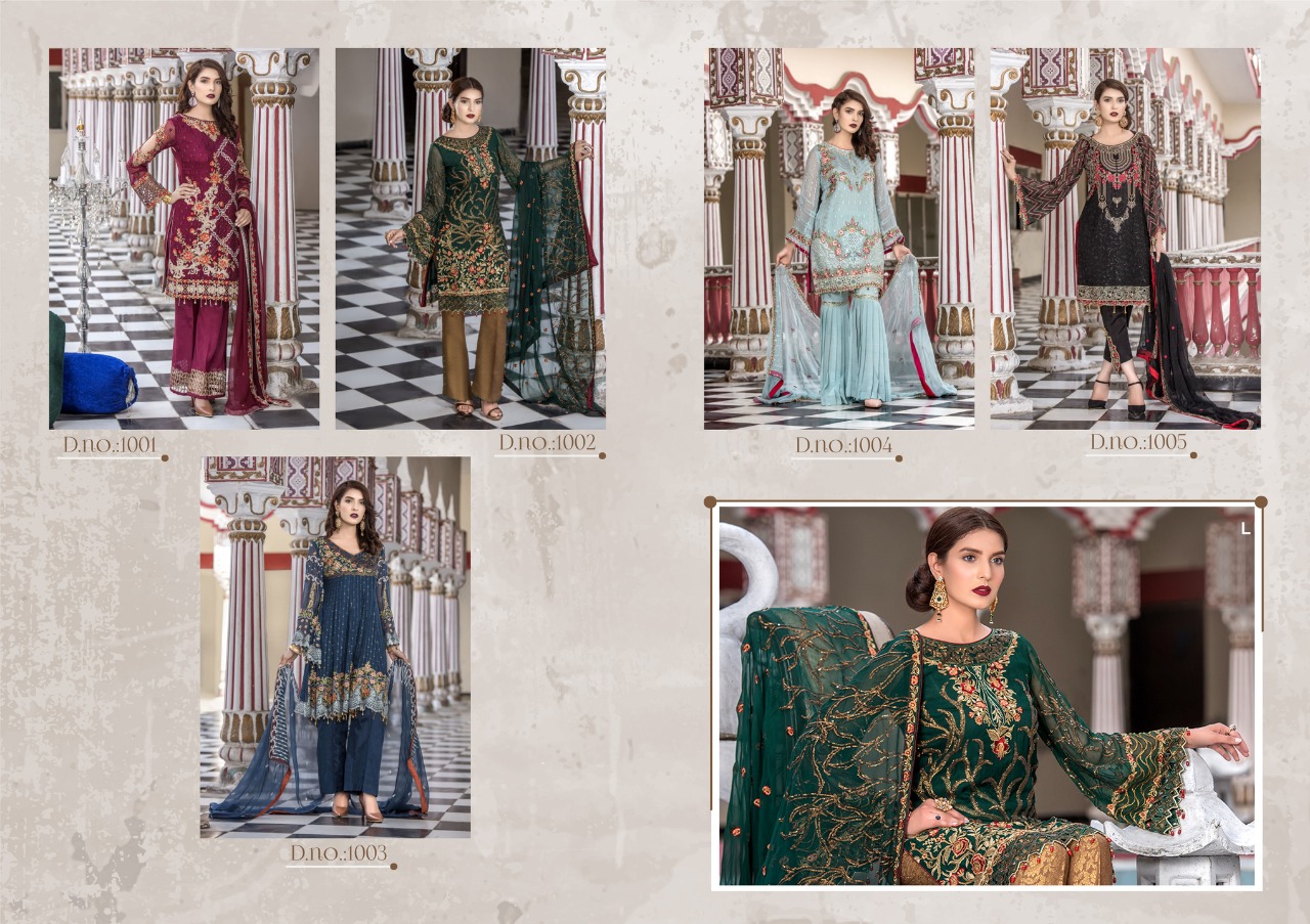 Heavy Georgette Embroidered Suits - FashionZone
