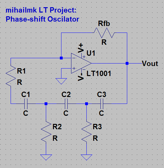 Electro-Magnetic World: Phase-shift Oscillator