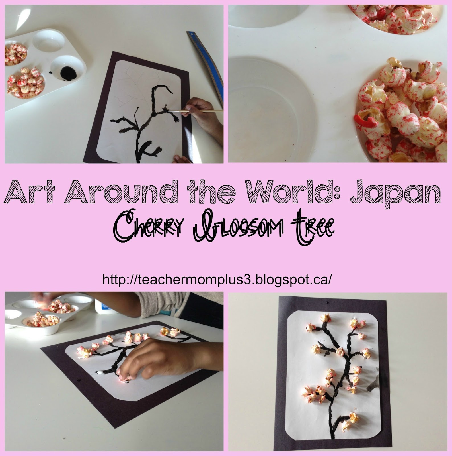 TeacherMomPlus3: Art Around the World: Japan Cherry Blossom Tree