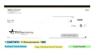 Routing transit number