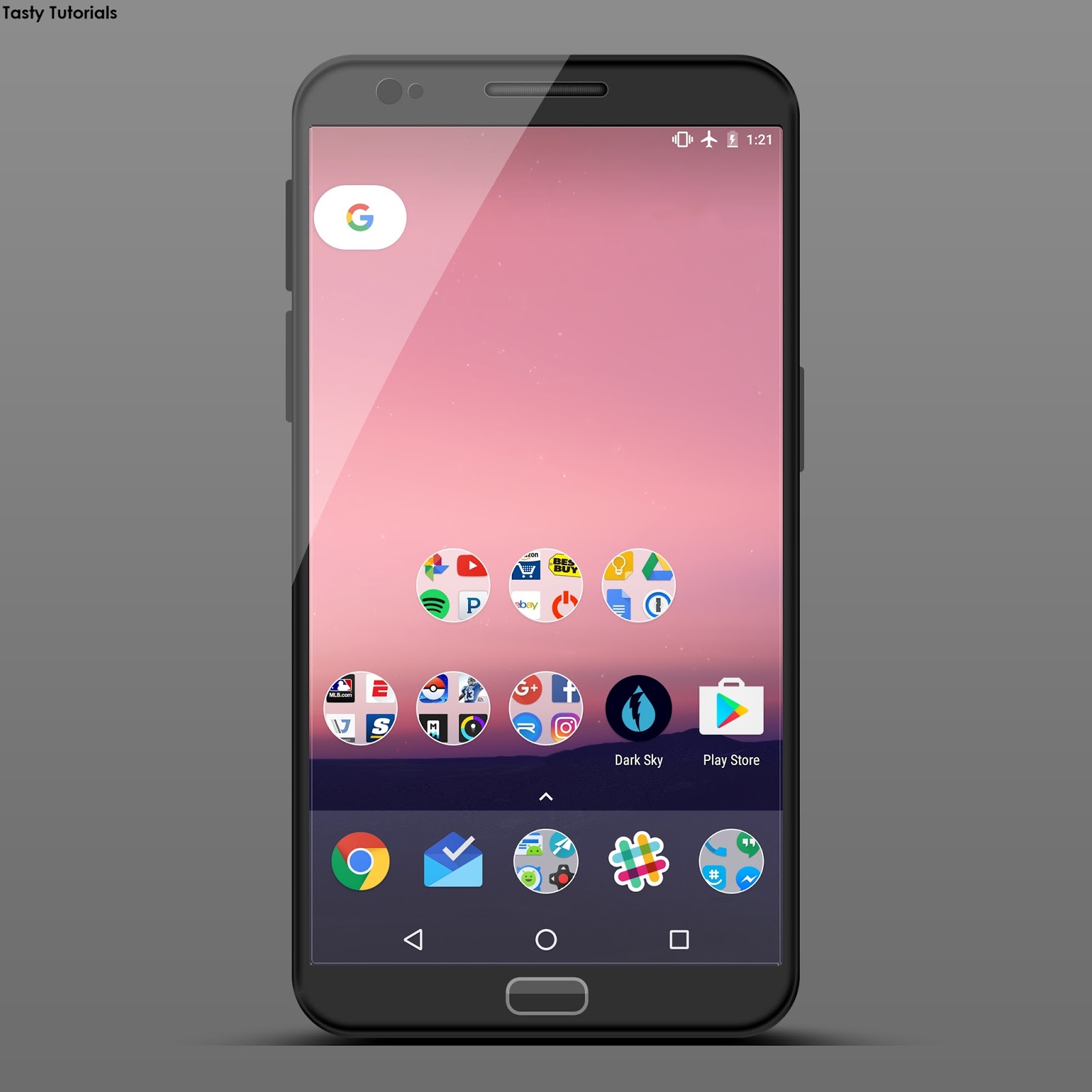 Creating Android Cell Phone In Photoshop CC - Tasty Tutorials