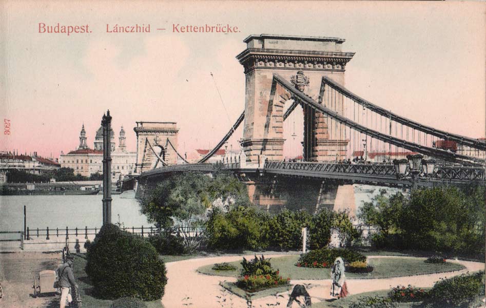 Old Budapest/Budapest régen: Old Budapest - Chain Bridge