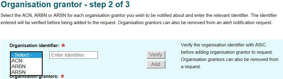 PPSR - Personal Property Securities Register: Set up a PPSR Alert
