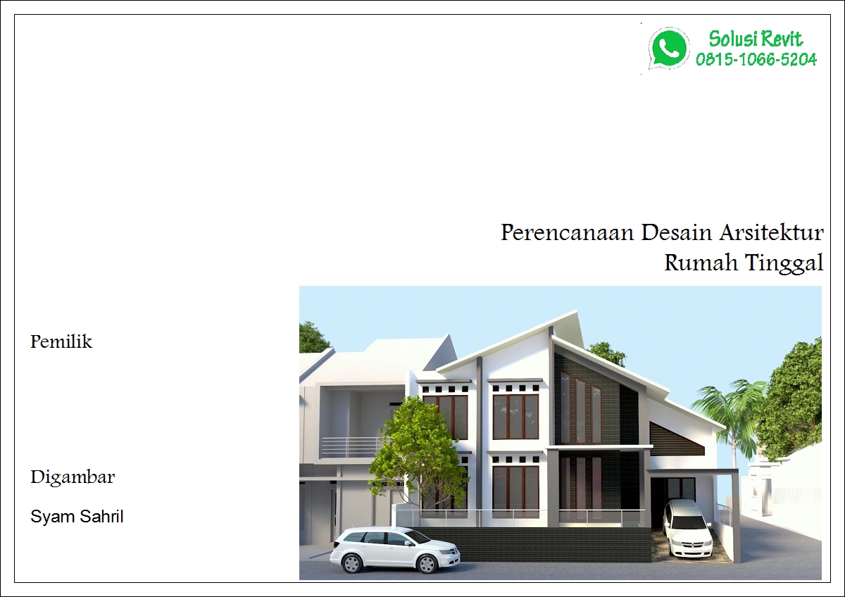 Belajar Revit - Contoh Desain Rumah Menggunakan Revit - 1 ~ Kursus ...