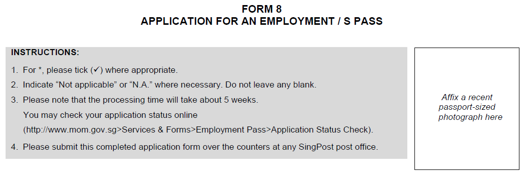 Ang Moh Runs Amok: Completing My S-Pass Employment Application!
