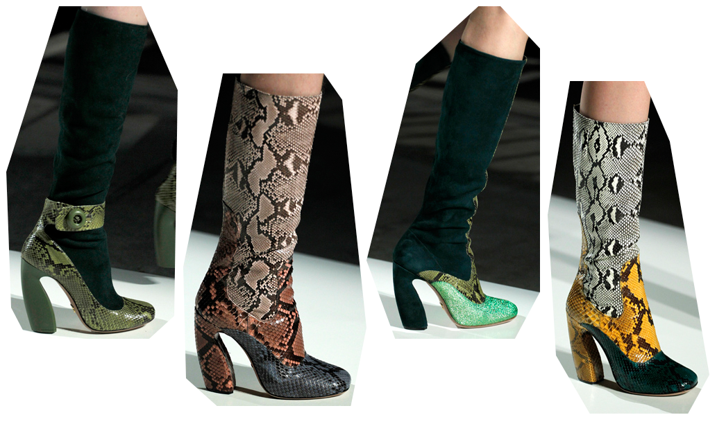 Nous aimons la mode: Python and snake skin?