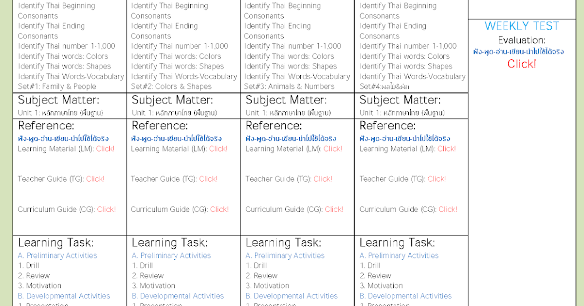 LESSON PLAN-THAI-Week#1