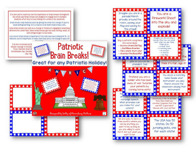 Patriotic Brain Breaks - Classroom Freebies