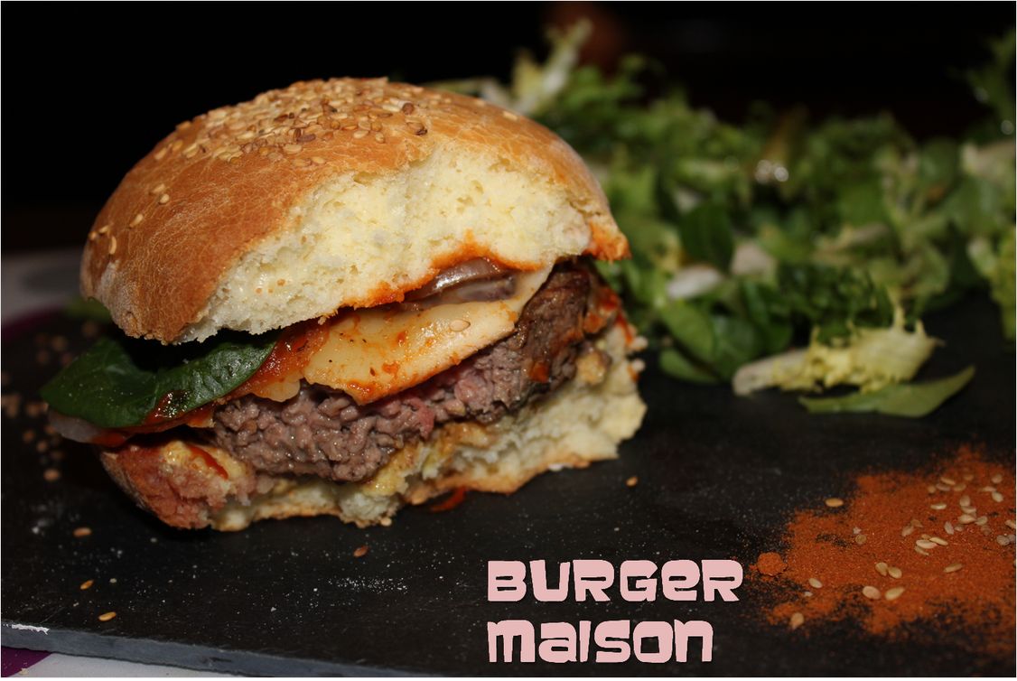 Burger avec pain maison