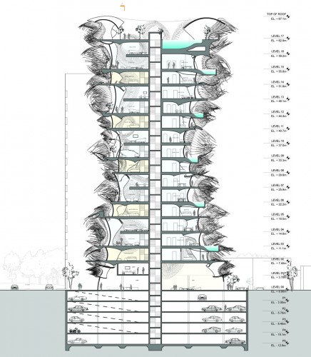 arch hot: skyscraper Tower Sustainability Design By B+U Architects ...