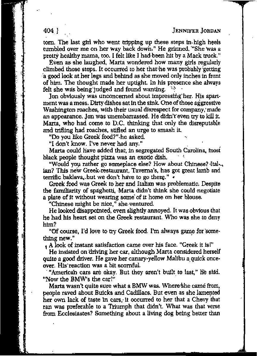 For Writers: Jennifer Jordan "The Wife" Short Story