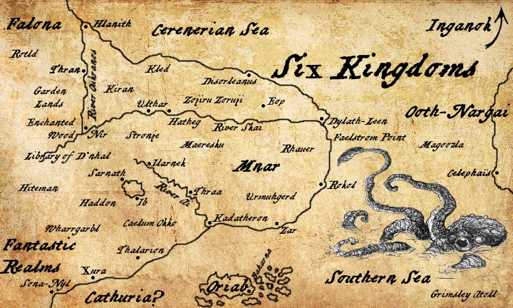 Chainsaw Alice in Wonderland: Lovecraft's Dreamlands Map