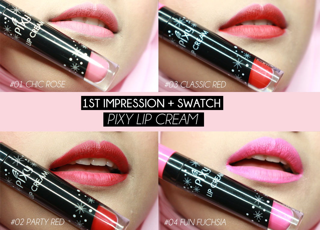 Yukalicious: 1st Impression + Swatch Pixy Lip Cream from Pixy Cosmetics