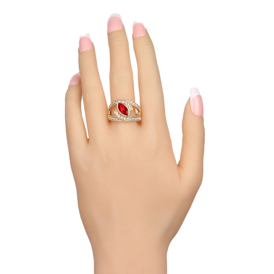 F2M Shop: 2016 Top Fashion Ruby Ring Silver Punk Rock Crystal Rings For ...