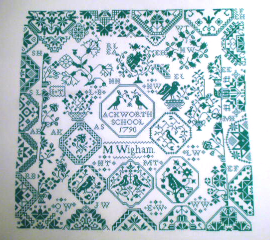 N e e d l e p r i n t: Mimi-san's Mary Wigham & Leonard Wigham's Sampler
