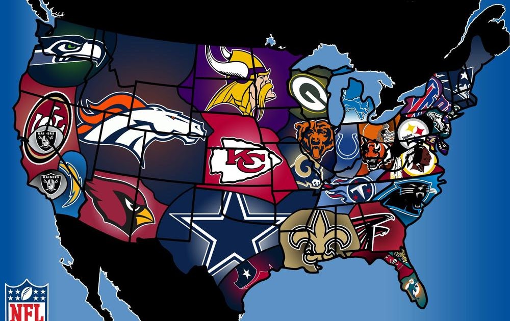 Lemon Harangue Pie: The U.S. divided into its respective NFL regions