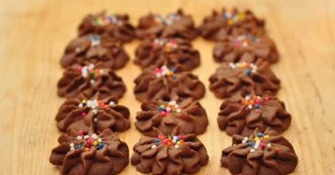 Resepi Biskut Raya 2020: Resepi Biskut Dahlia Coklat