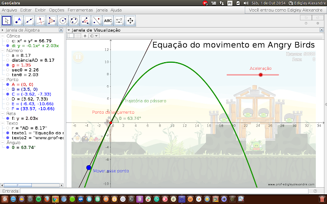 GeoGebra no Ubuntu (casamento perfeito) | Prof. Edigley Alexandre - O ...