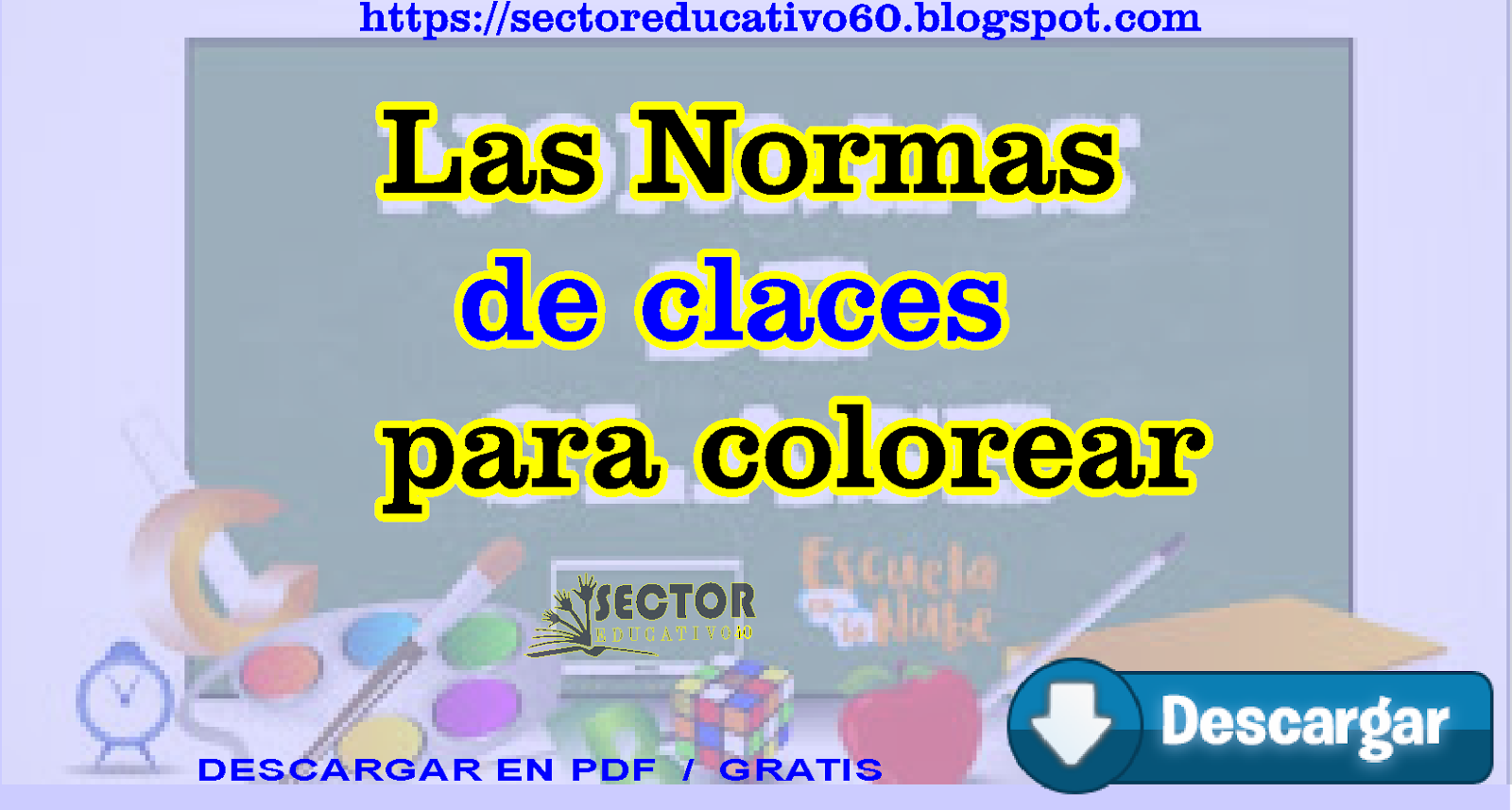 Normas de clases para colorear ~ sectoreducativo60