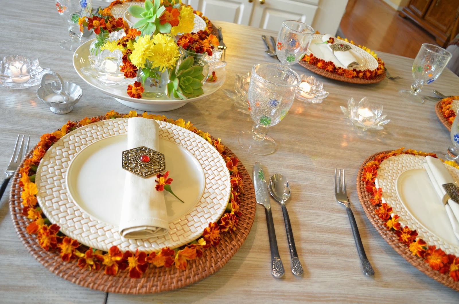 Entertaining From an Ethnic Indian Kitchen: Deepawali Table
