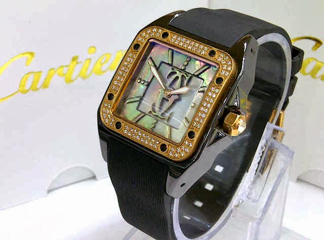 JAM TANGAN CARTIER CERAMIC BOX