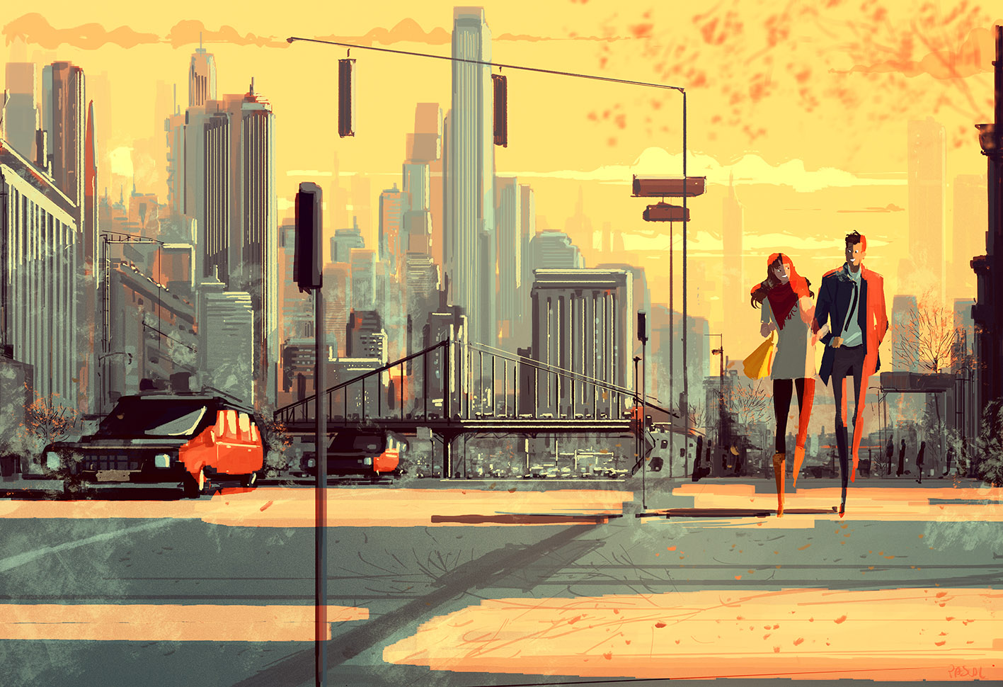 pascal campion: Walking into Fall.