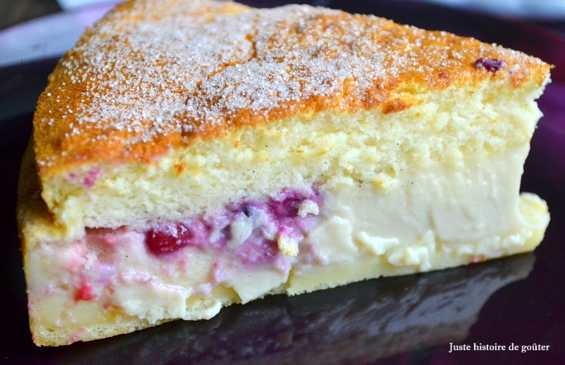 Juste histoire de goûter: Gâteau magique à la Vanille & fruits rouges