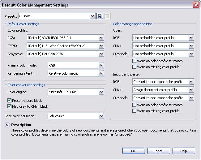Color Management pada CorelDRAW X5 | Belajar CorelDRAW