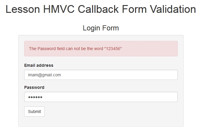 Codeigniter Hmvc Form Validation Callback Issue Catatan Kecilku